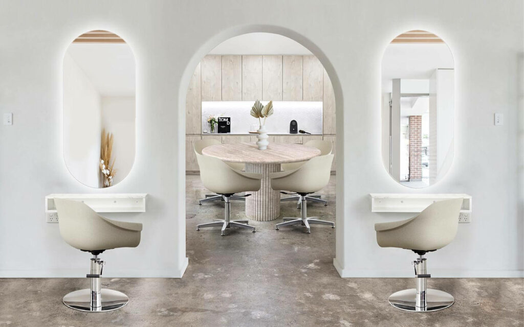 Neutral White | Salon Design Inspiration | Salon Furniture - Comfortel UK