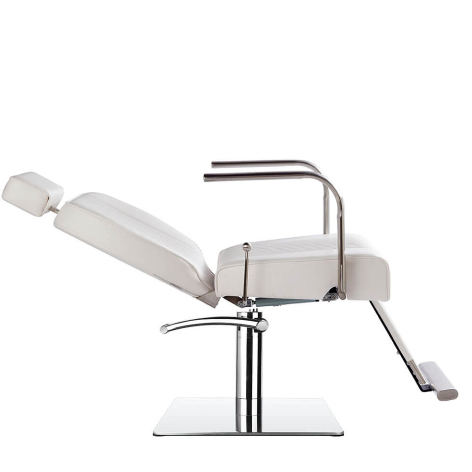 Lara Reclining Salon Chair White | Comfortel Salon Furniture UK