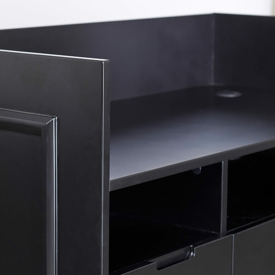 Taylor Reception Desk Black | Comfortel Salon Furniture UK