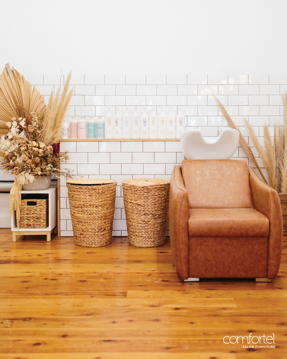 Salon Interior Design Inspo | Refined Boho Salon Furniture - Comfortel UK