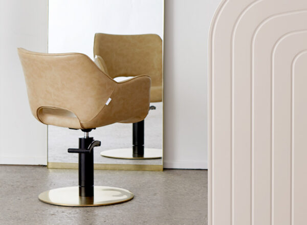 Chloe Sand Styling Chair | Comfortel Salon Furniture UK